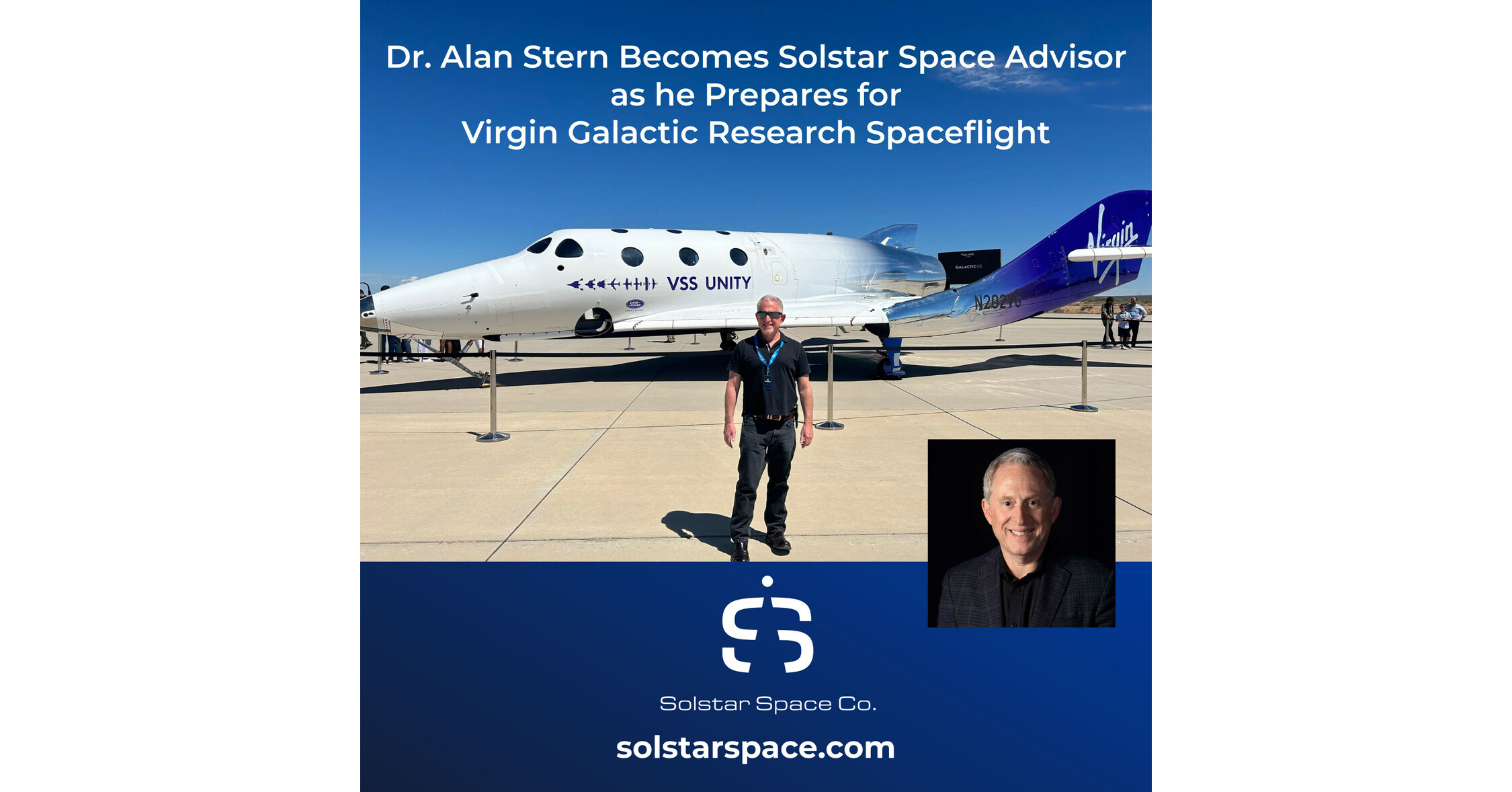 Dr. Alan Stern Becomes Solstar Space Advisor as he Prepares for Virgin ...