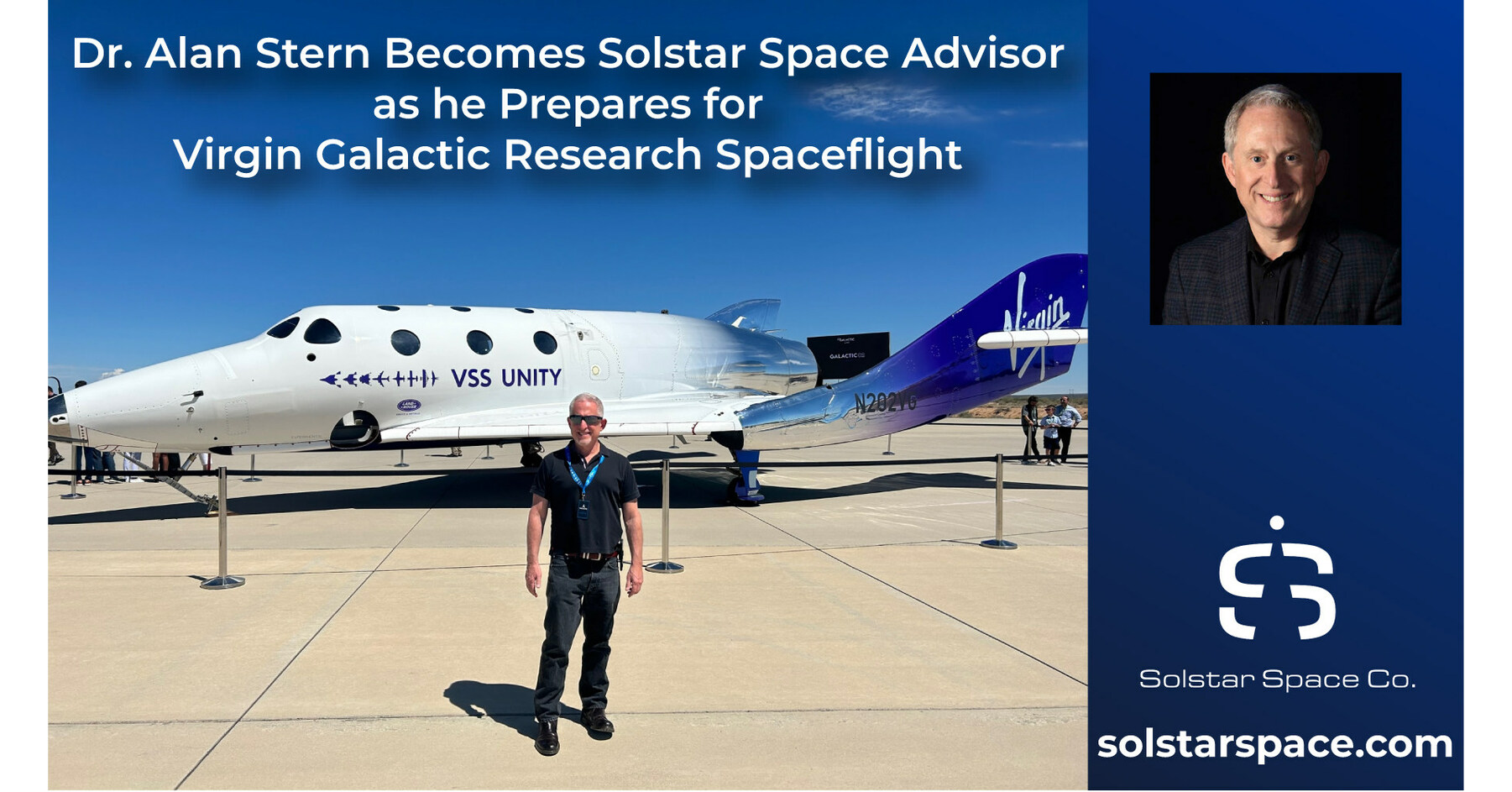 Dr. Alan Stern Becomes Solstar Space Advisor as he Prepares for Virgin ...