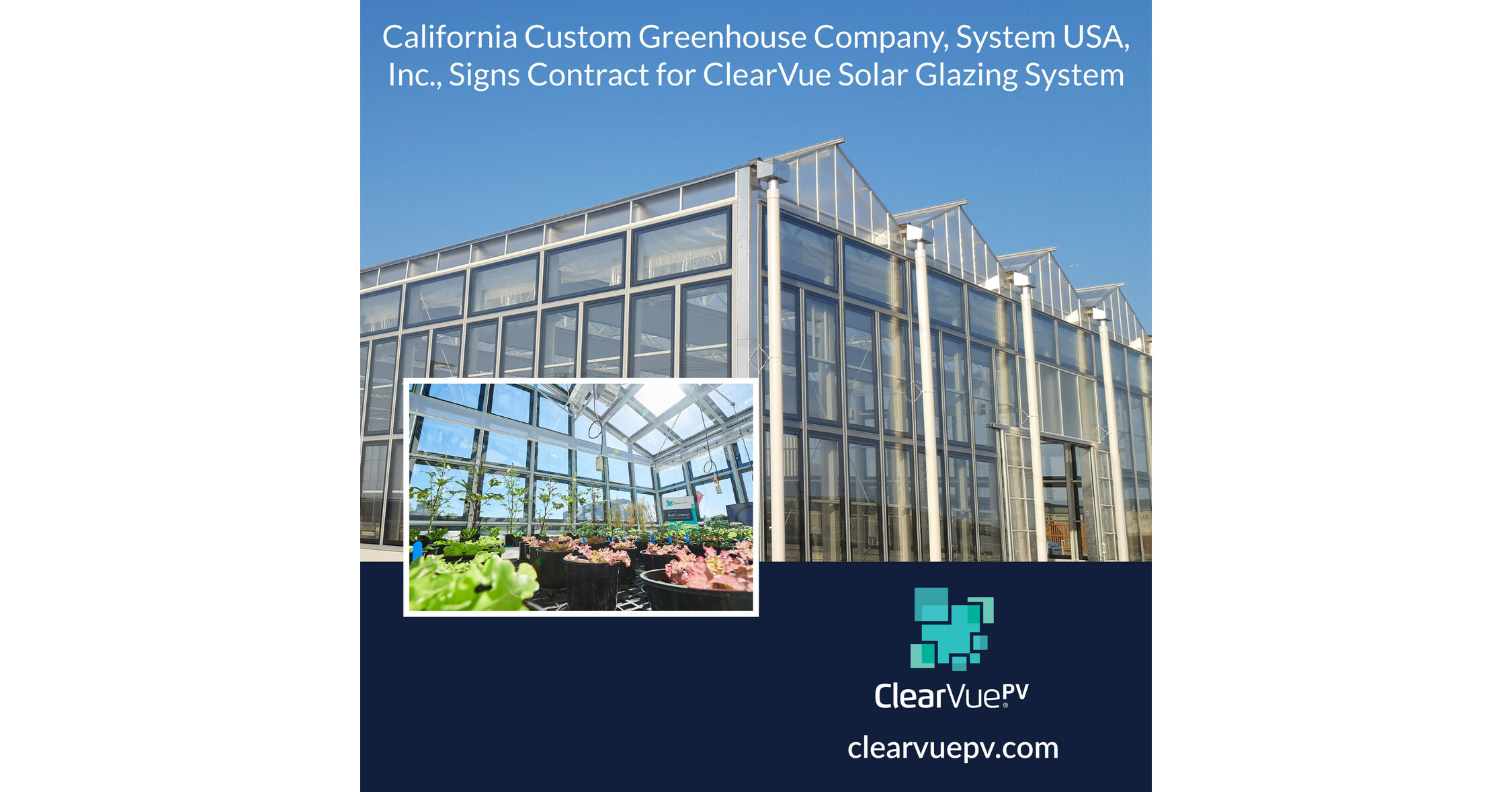 California Custom Greenhouse Company, System USA, Inc., Signs Contract ...