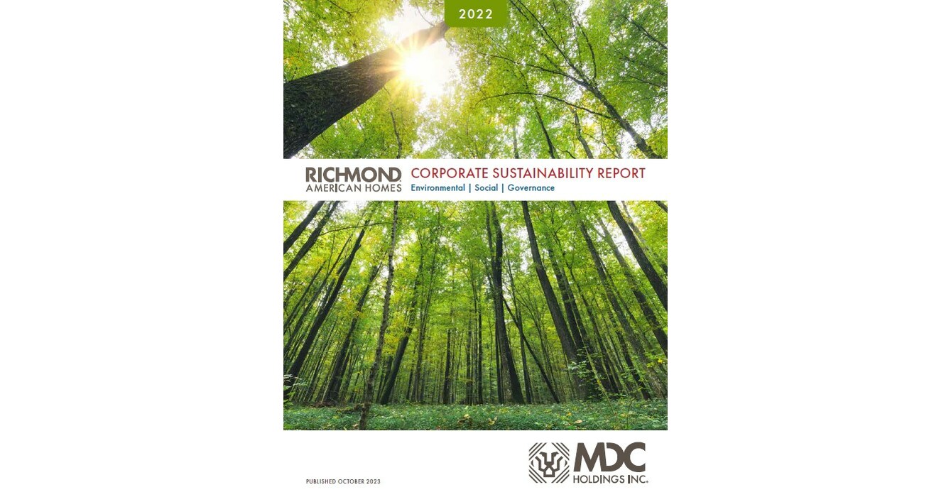 M.D.C. Holdings, Inc. Publishes New Environmental, Social and ...
