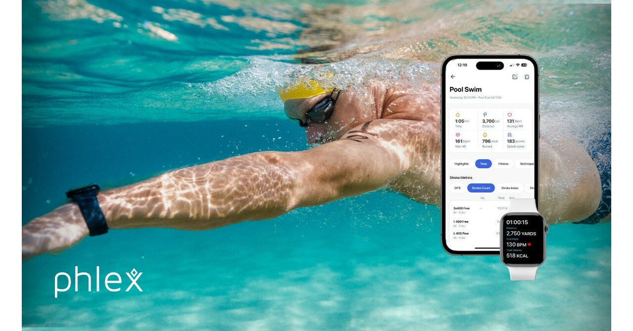 Phlex Debuts Superior Swim Tracking with New Apple Watch App Support