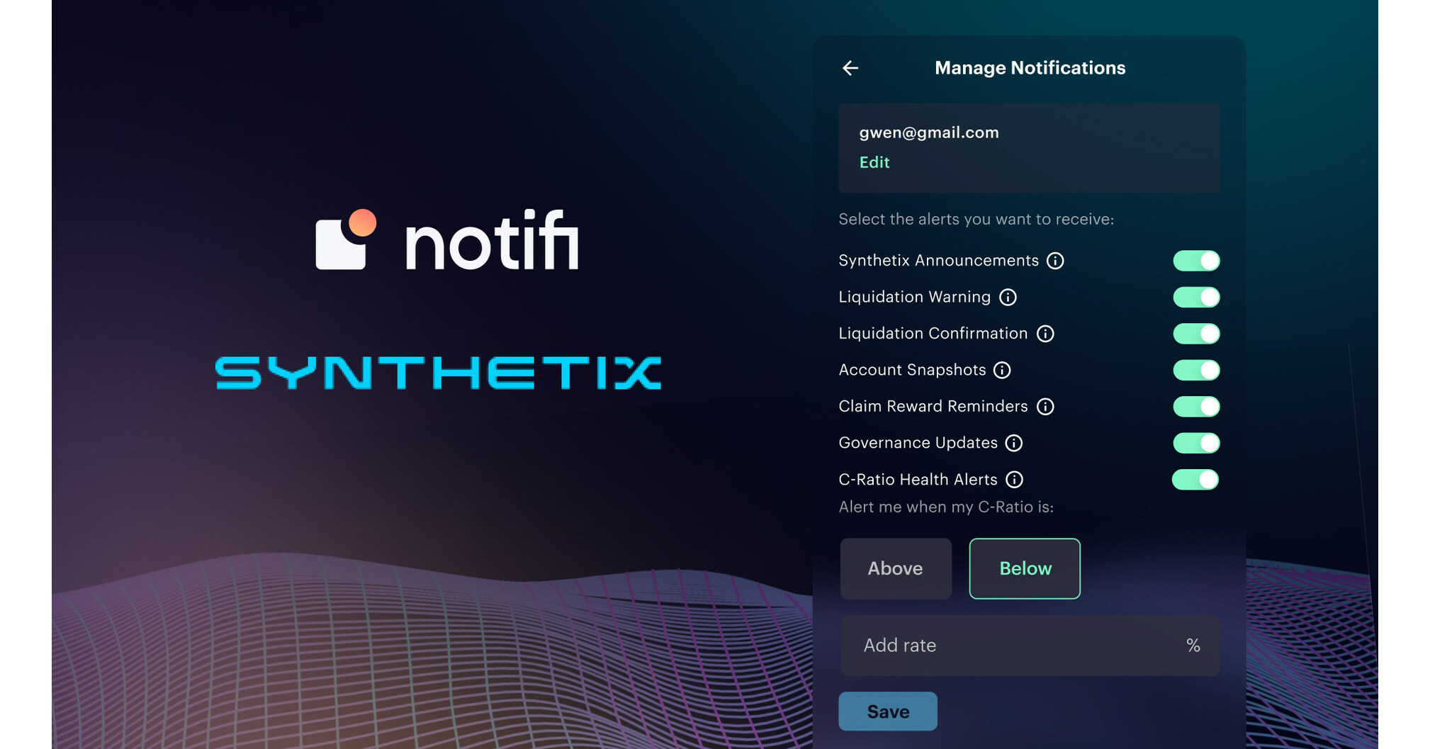 Notifi Brings Real-Time Alerts to Synthetix's Liquidity Layer, Built on Optimism and ETH Mainnet