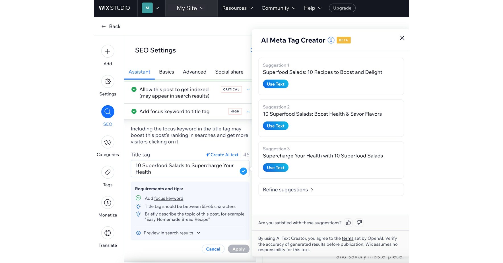 Wix Enhances SEO with AI Meta Tag Creator to Help Users Improve their ...