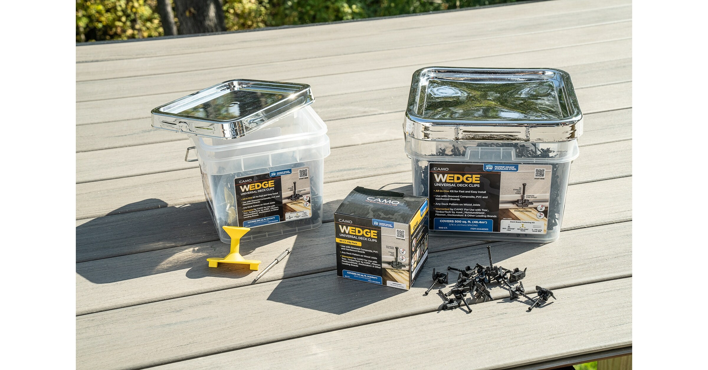 CAMO® Adds New Universal Deck Clip to Fastener Family with CAMO WEDGE™
