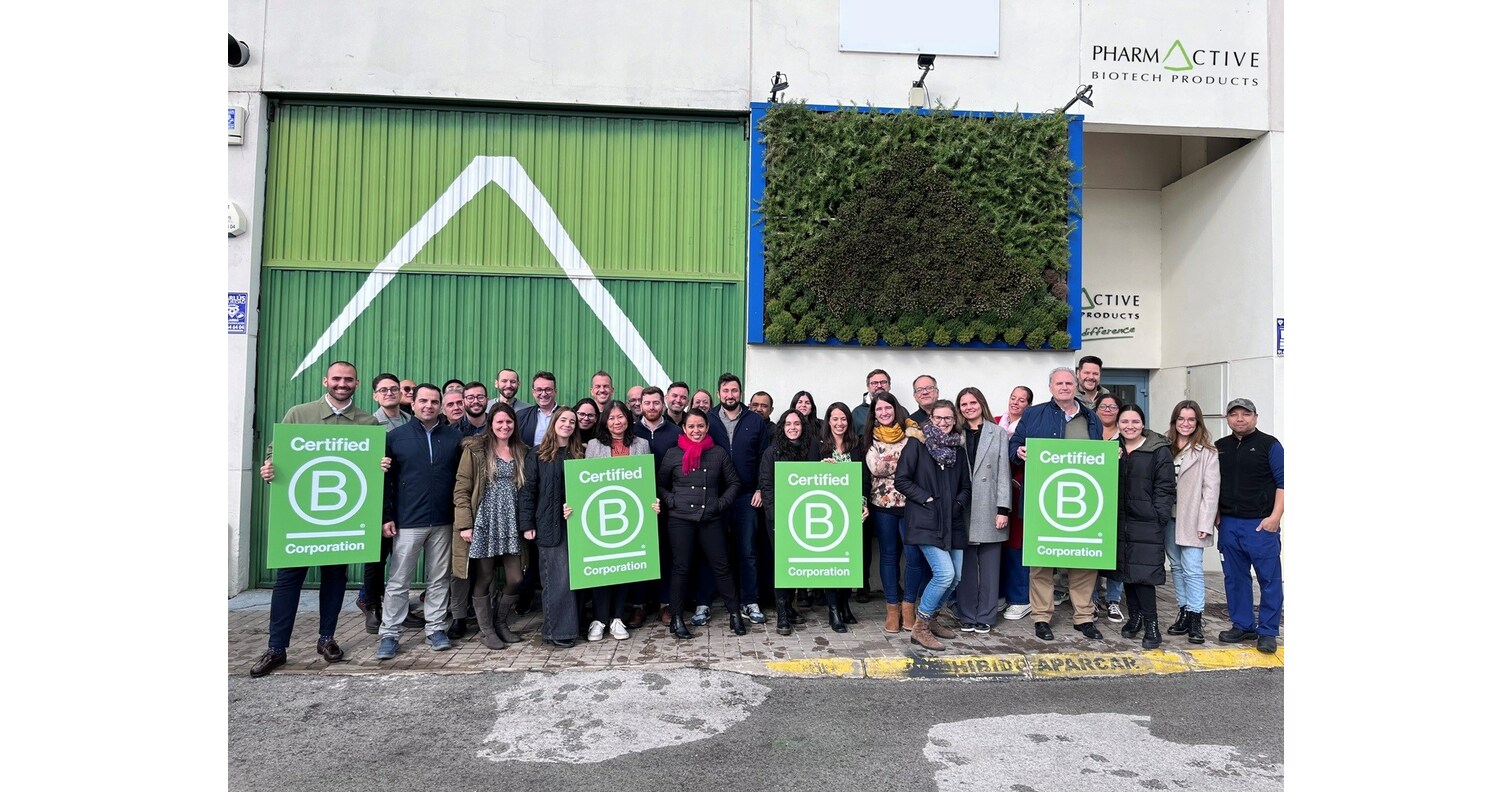 Pharmactive Biotech Products Joins the B Corp Community