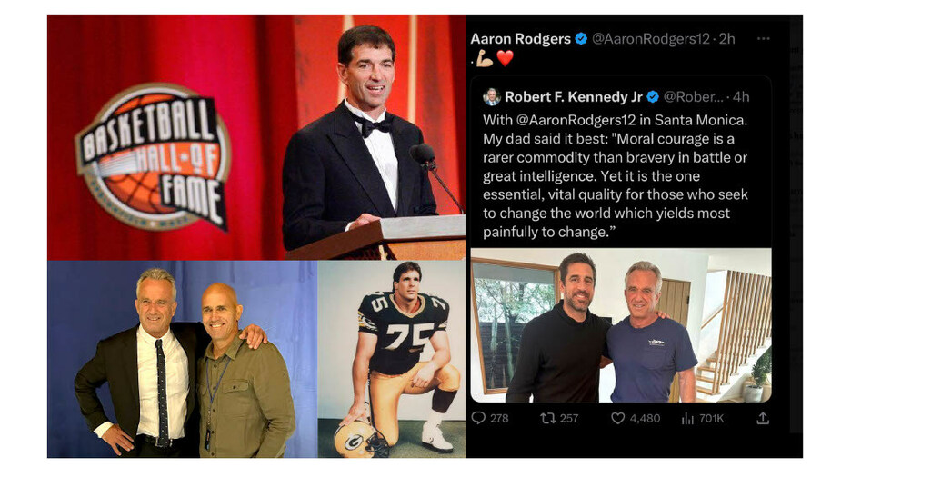 NBA Hall-of-Famer John Stockton, NFL Legends Ken Ruettgers and Aaron ...