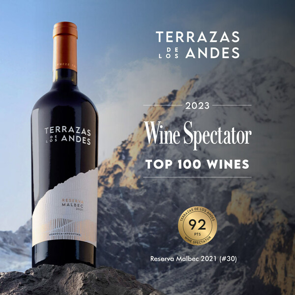 Terrazas de los Andes Reserva Malbec 2021 is in Wine Spectator's Top 100