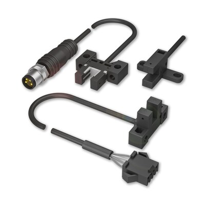 Mini Fork Sensors Feature 5 mm Slot, Multiple Connector Types