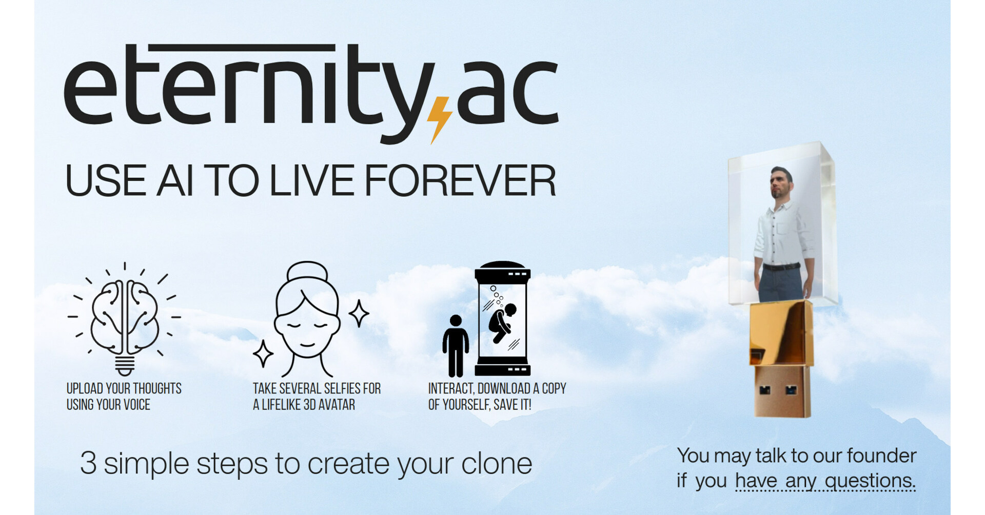 You Can Now Create a Digital Clone of Yourself with Eternity.AC, an AI ...