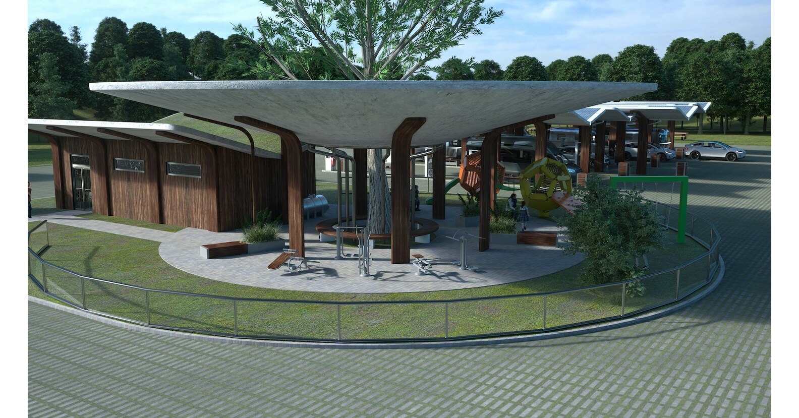 THOR Industries Unveils EV Charging Station Concept Specifically for ...