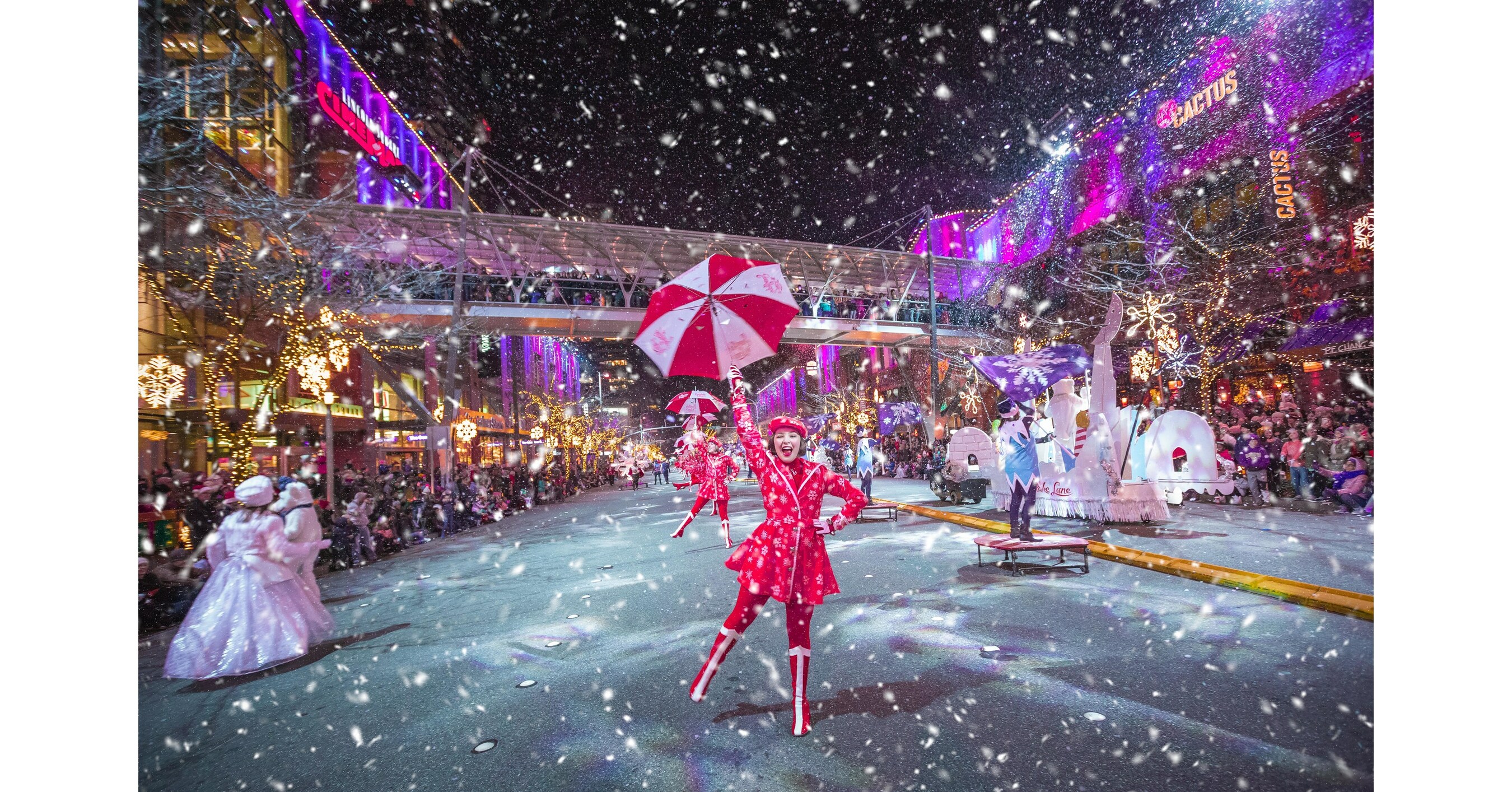 Dancers, Drummers & Dazzling Lights: Snowflake Lane Brings Cheerful ...