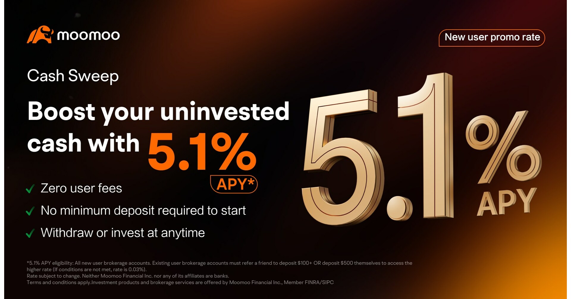 Moomoo's Cash Sweep Program Offers A Highly Competitive 5.1% APY ...
