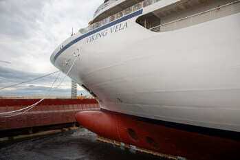 VIKING MARKS FLOAT OUT OF NEWEST OCEAN SHIP