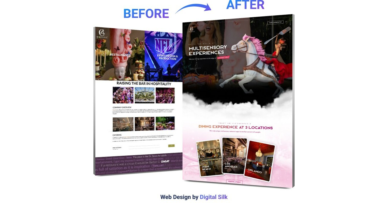 Barton G Restaurant Teams Up With Digital Silk to Create a Truly ...