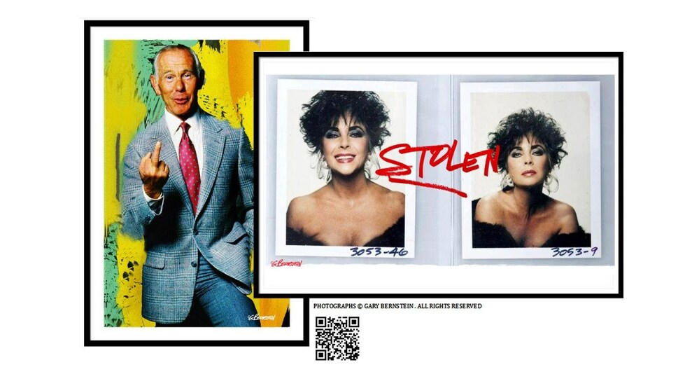 JOHNNY CARSON GIVING "THE SALUTE" AND STOLEN ELIZABETH TAYLOR IMAGES ...