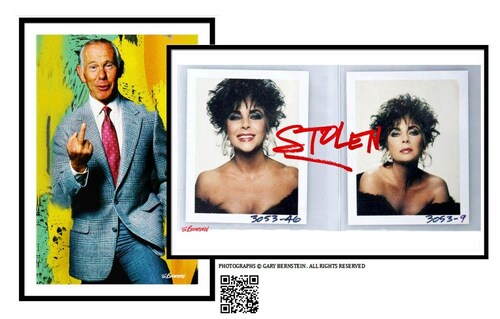 JOHNNY CARSON GIVING "THE SALUTE" AND STOLEN ELIZABETH TAYLOR IMAGES ...