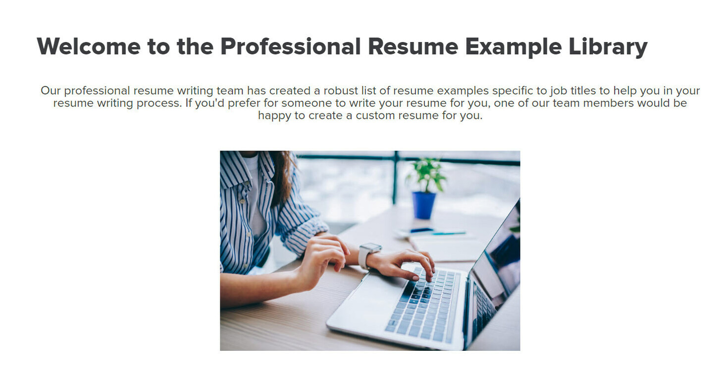ProfessionalResumeWriters.com Creates Comprehensive Resume Examples ...