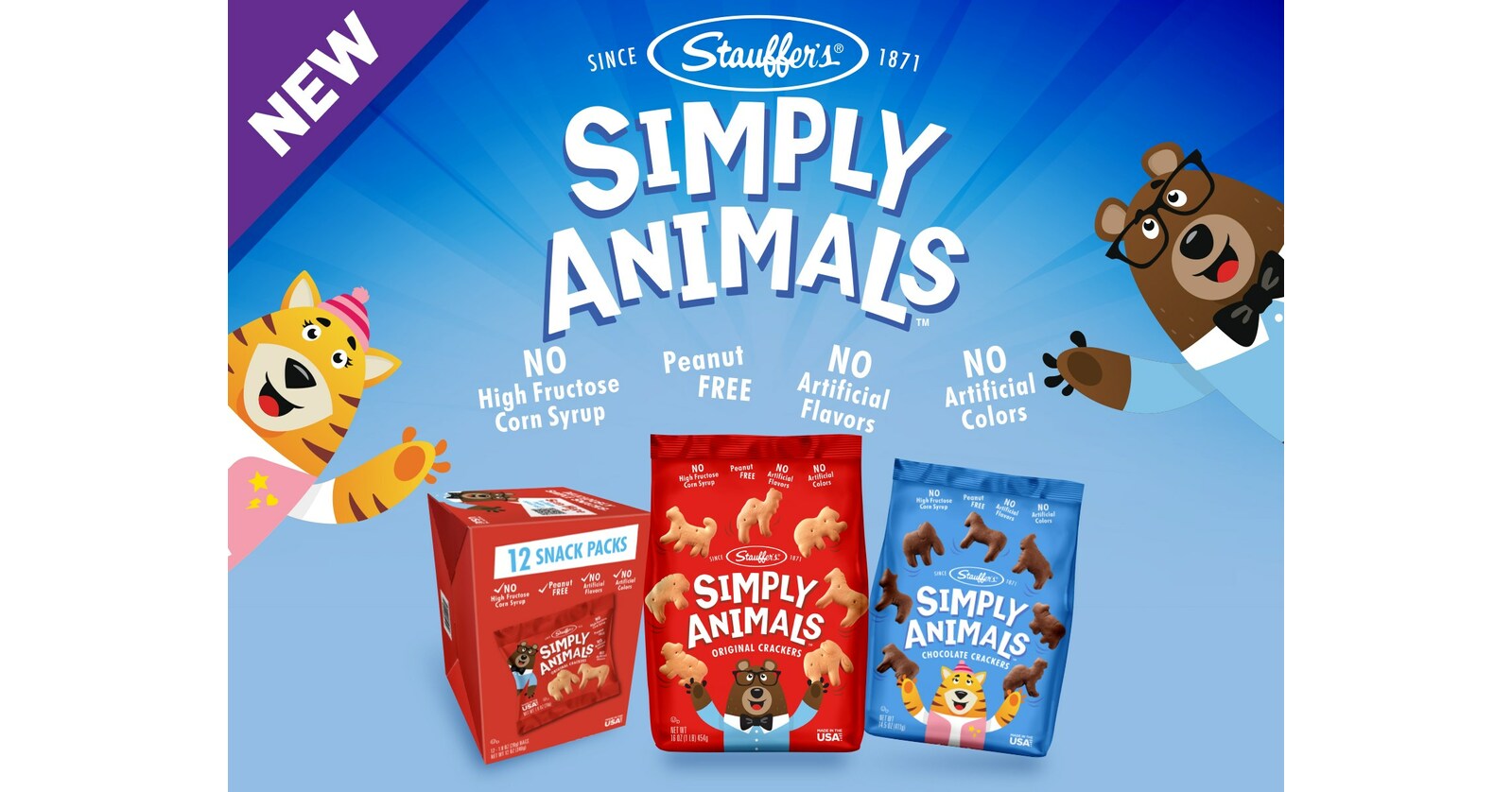 Stauffer's® pre-launches a new, cleaner animal cracker formula with ...