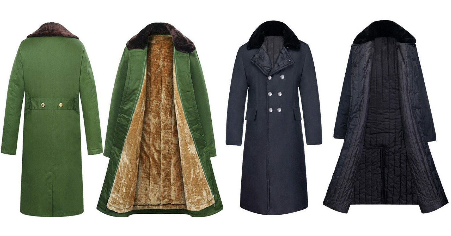 Military-Style Overcoats and Chinese Northeastern Floral Cotton-Padded ...