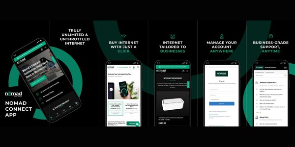 Nomad Internet Unveils Groundbreaking 'Nomad Connect' Mobile App and Plans