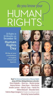 30 Rights in 30 Minutes - Global Celebs Salute Human Rights Sunday on Zoom