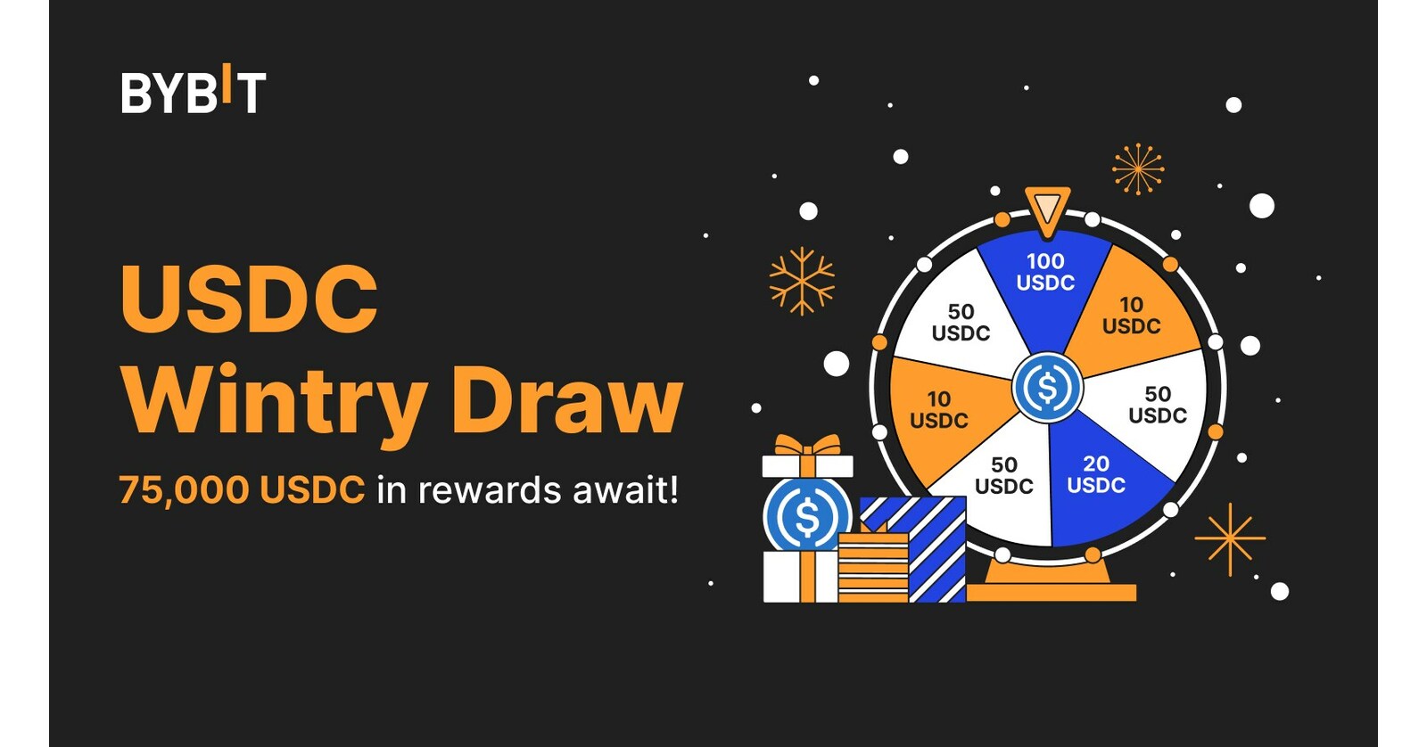 Bybit and USDC's Wintry Draw Offers Exciting Rewards: Earn Big This Winter