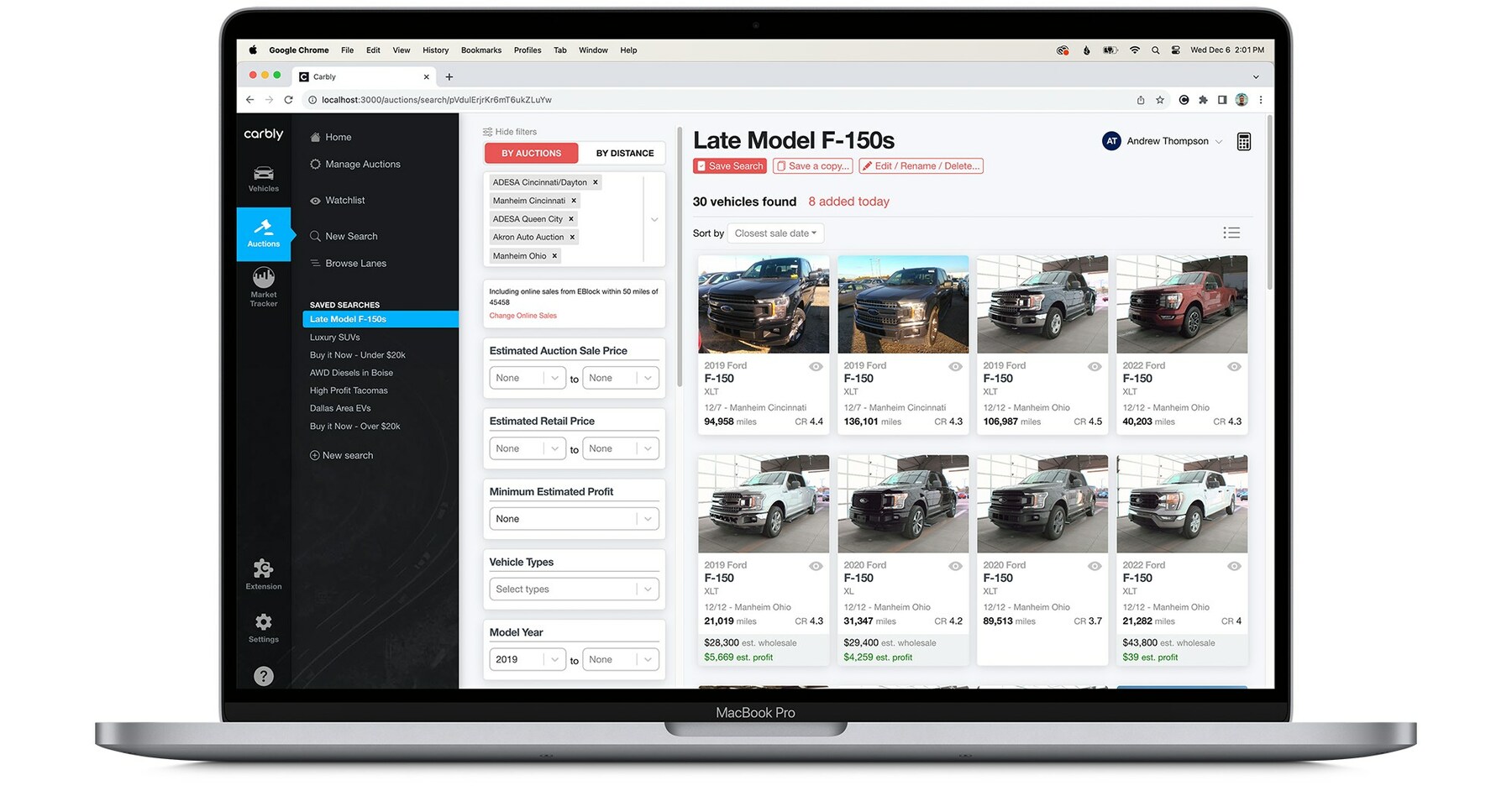 Carbly Announces Auctions Plus for Automotive Dealerships