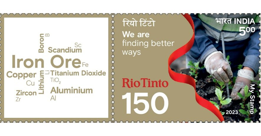 Rio Tinto celebrates 150 years with a special stamp by the Indian ...