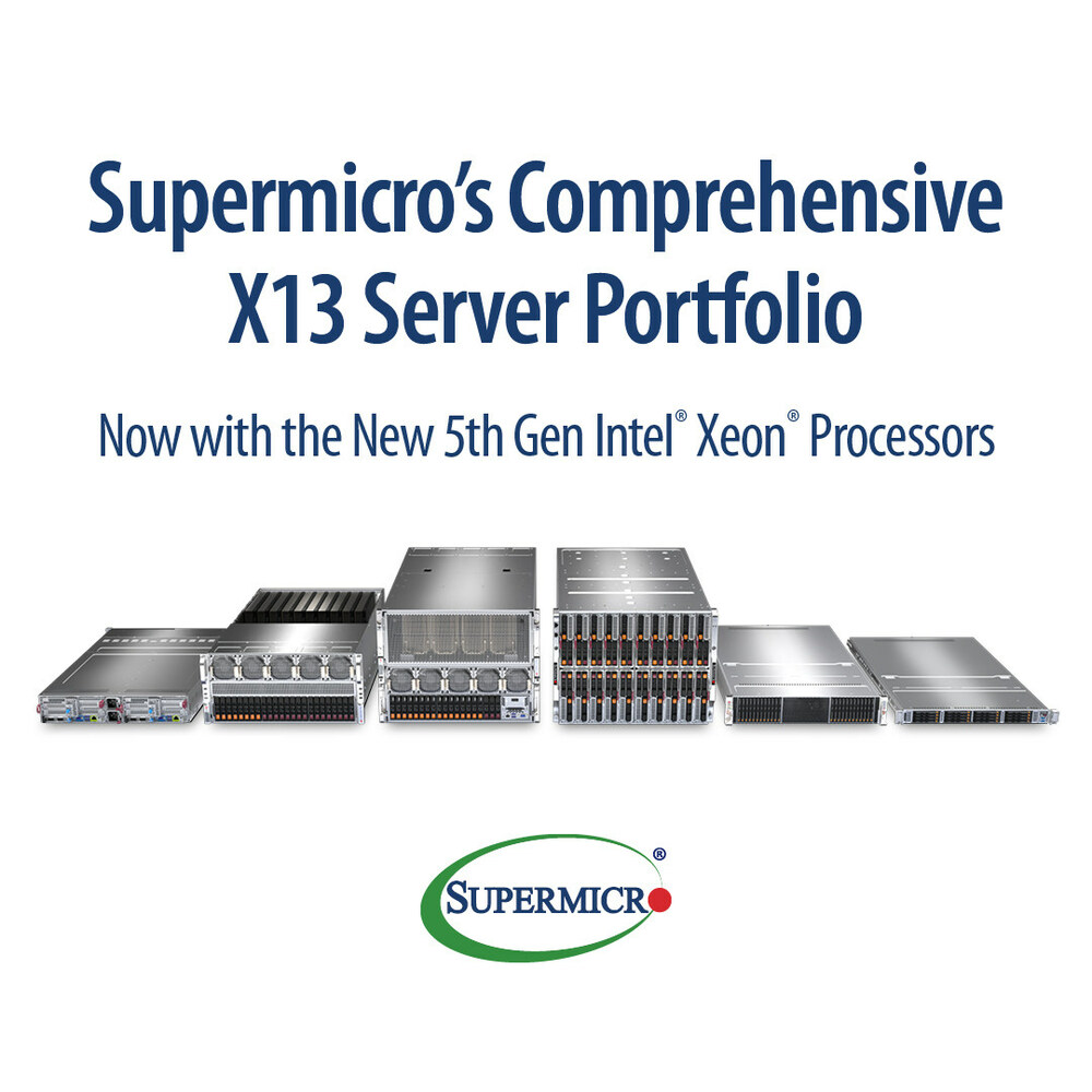 Supermicro Offers Rack Scale Solutions with New 5th Gen Intel® Xeon ...