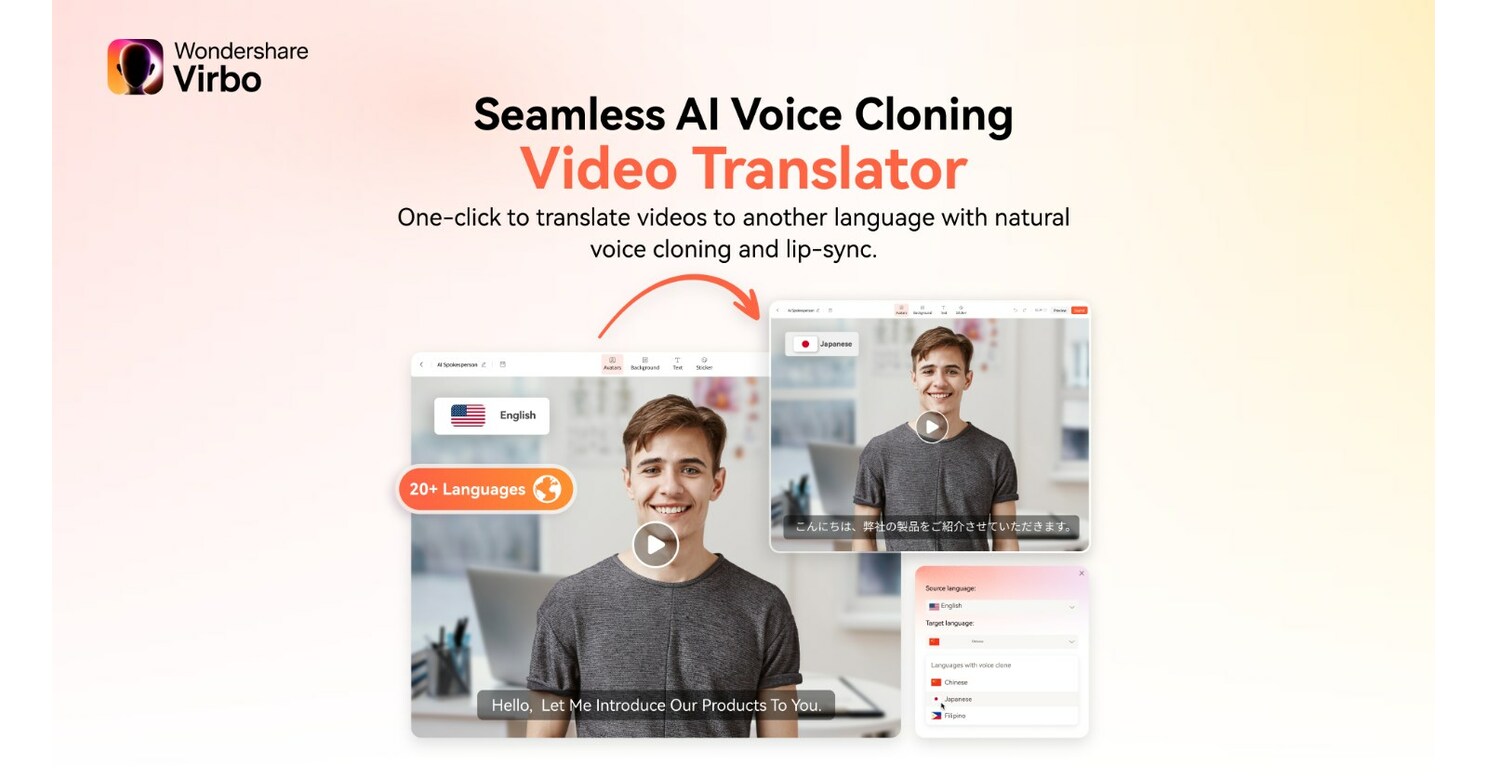 Wondershare Virbo Unveils AI-Powered Video Translator: Bridging ...