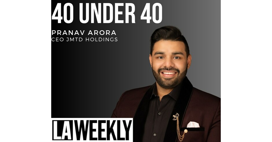 Serial Entrepreneur Pranav Arora Named Among USA Today's Top 10 Emerging Entrepreneurs of 2023