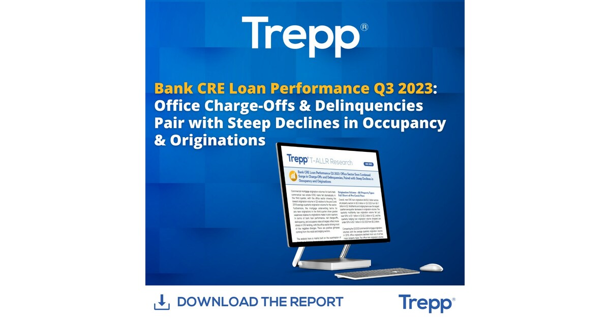 Trepp's Bank CRE Loan Performance Report Reveals Office Charge-offs & Delinquencies Pair with ...