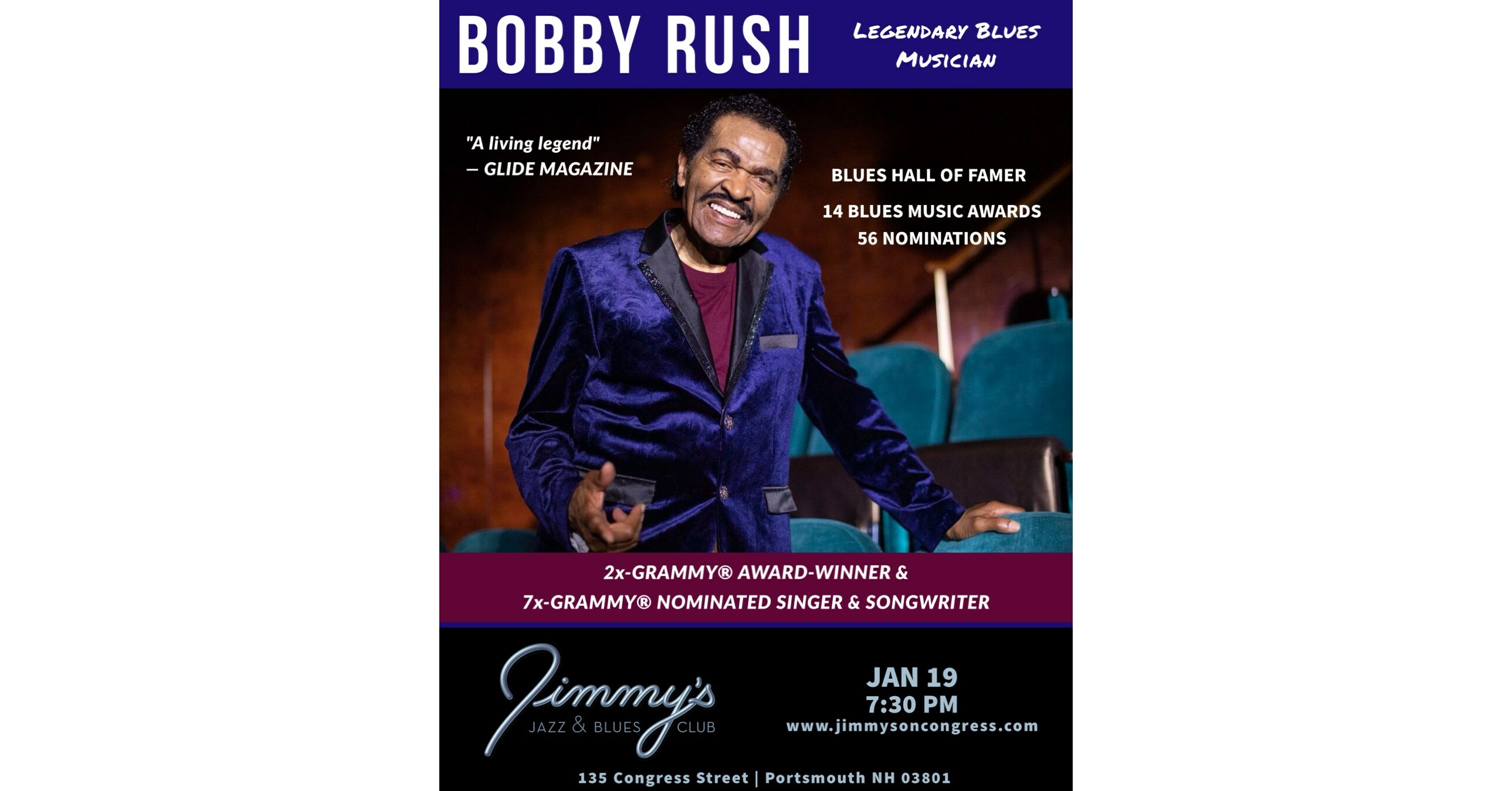 Jimmy's Jazz & Blues Club Features 2x-GRAMMY® Award-Winner, Blues Hall ...