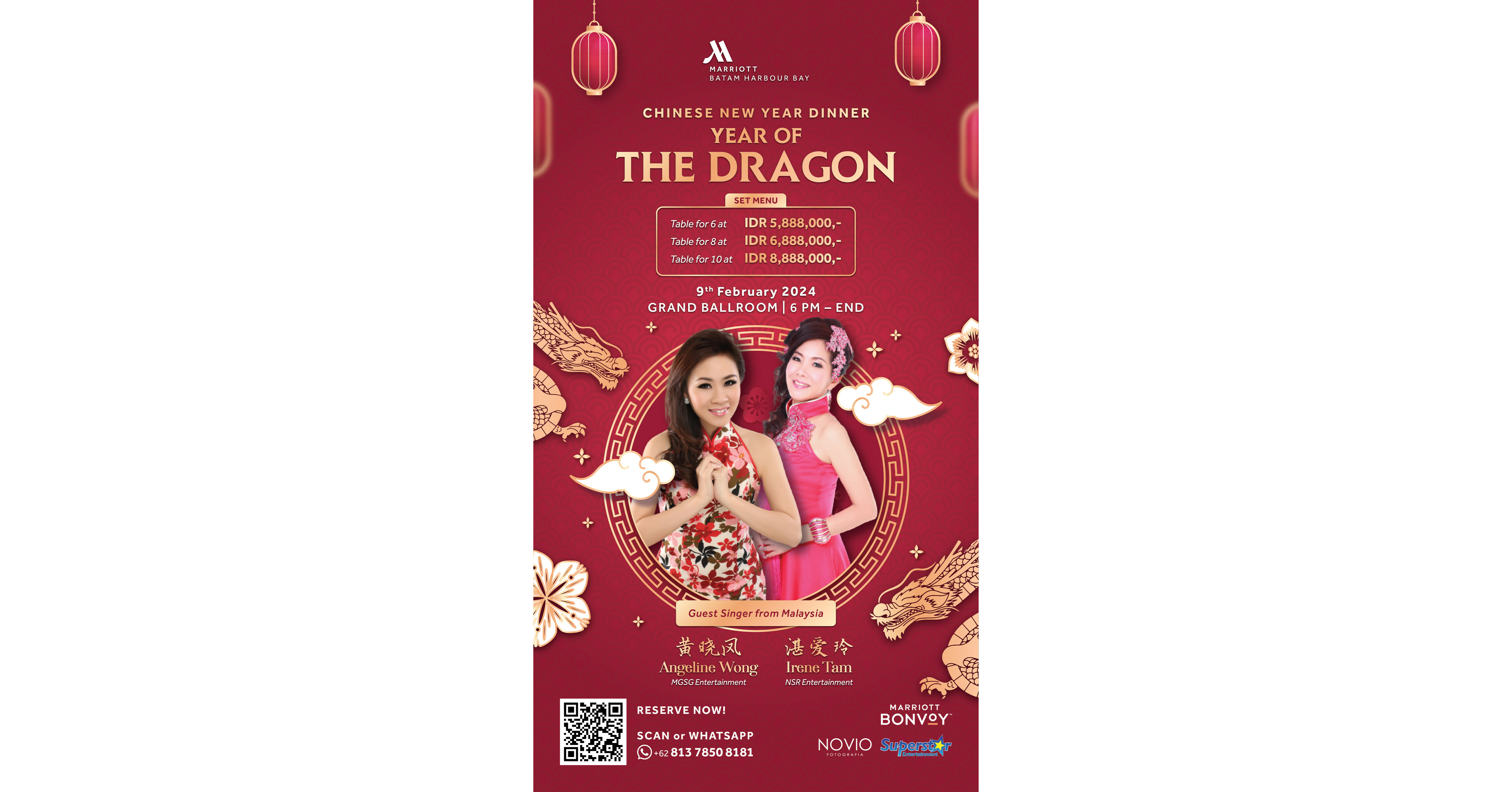 Batam Marriott Hotel Harbour Bay Welcomes the Year of the Dragon with a ...