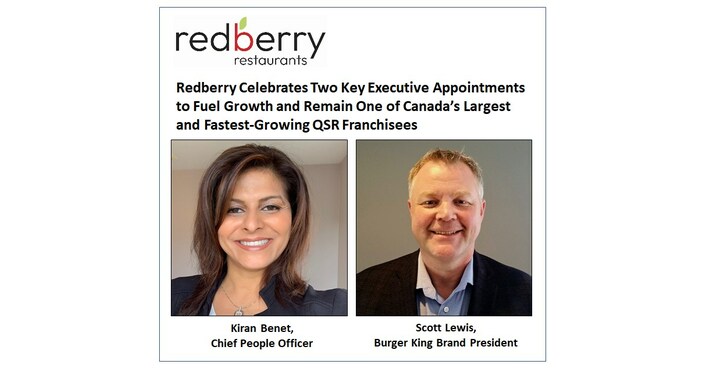 REDBERRY RESTAURANTS CELEBRATES KEY EXECUTIVE APPOINTMENTS TO FUEL ...