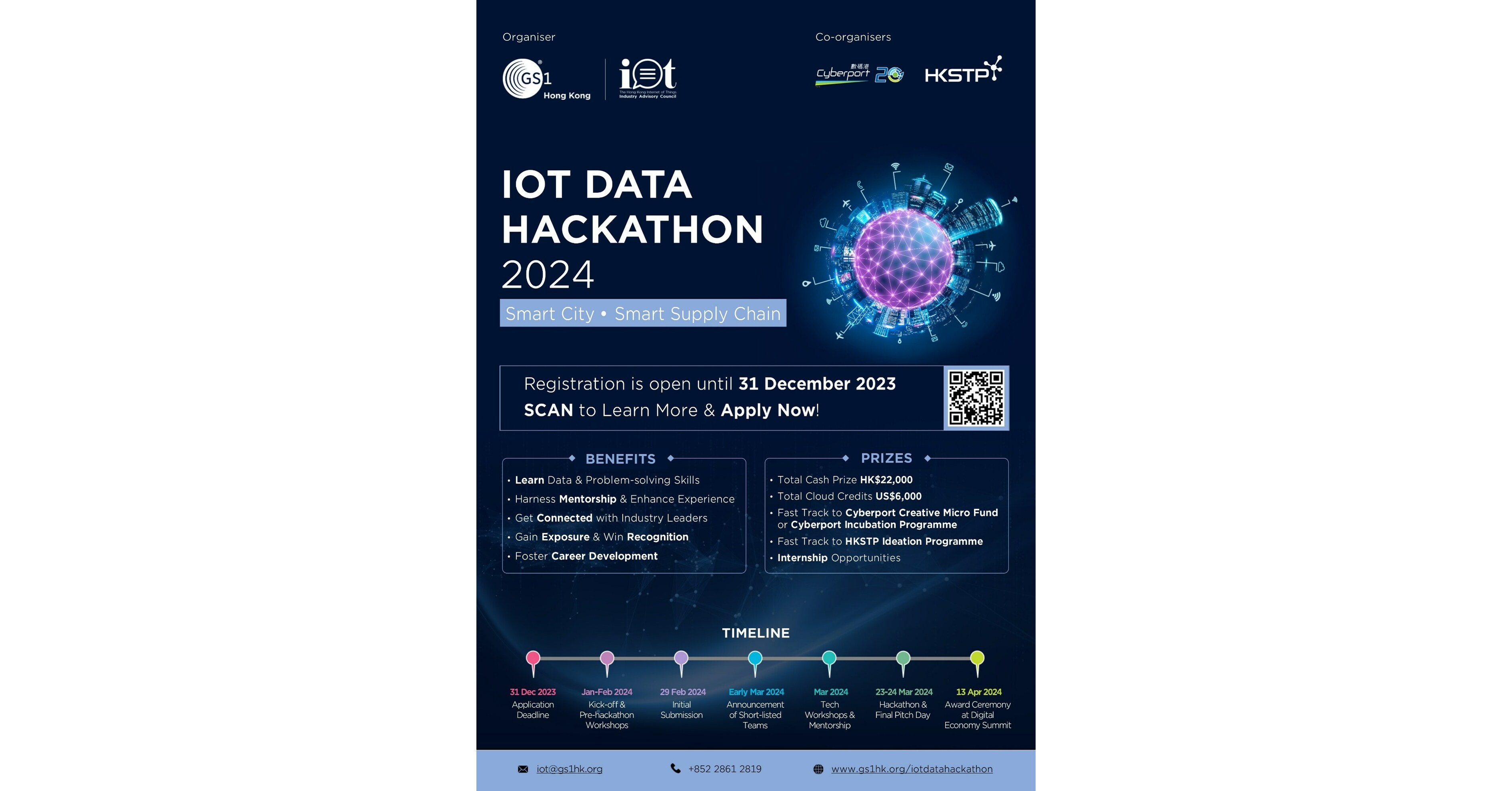 香港貨品編碼協會推出激動人心的IOT Data Hackathon