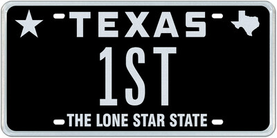 Classic Black was Texas' #1 Selling Plate in 2023! My Plates ran the ...