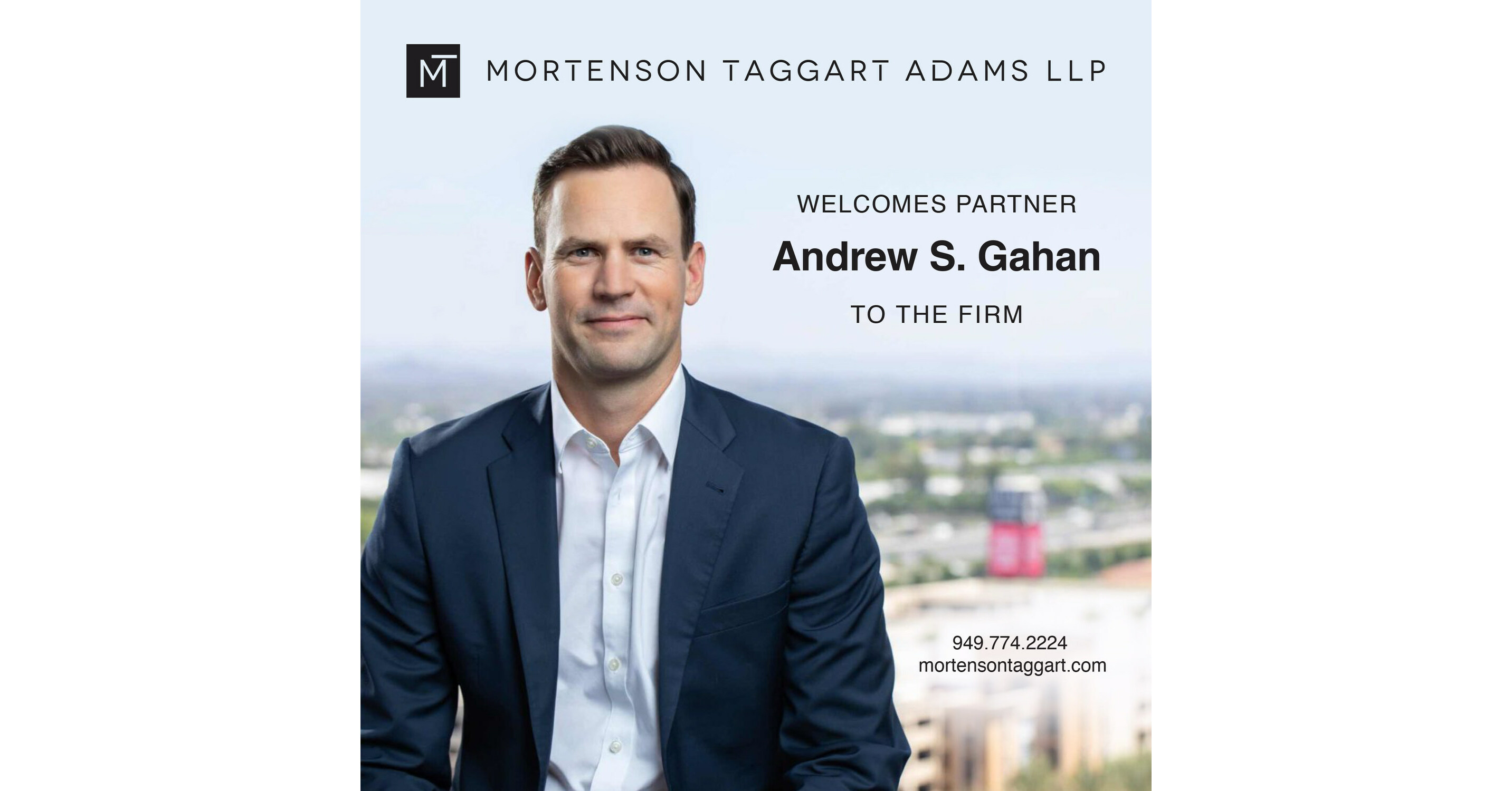 Mortenson Taggart Adams LLP Welcomes Partner Andrew Gahan To The Firm