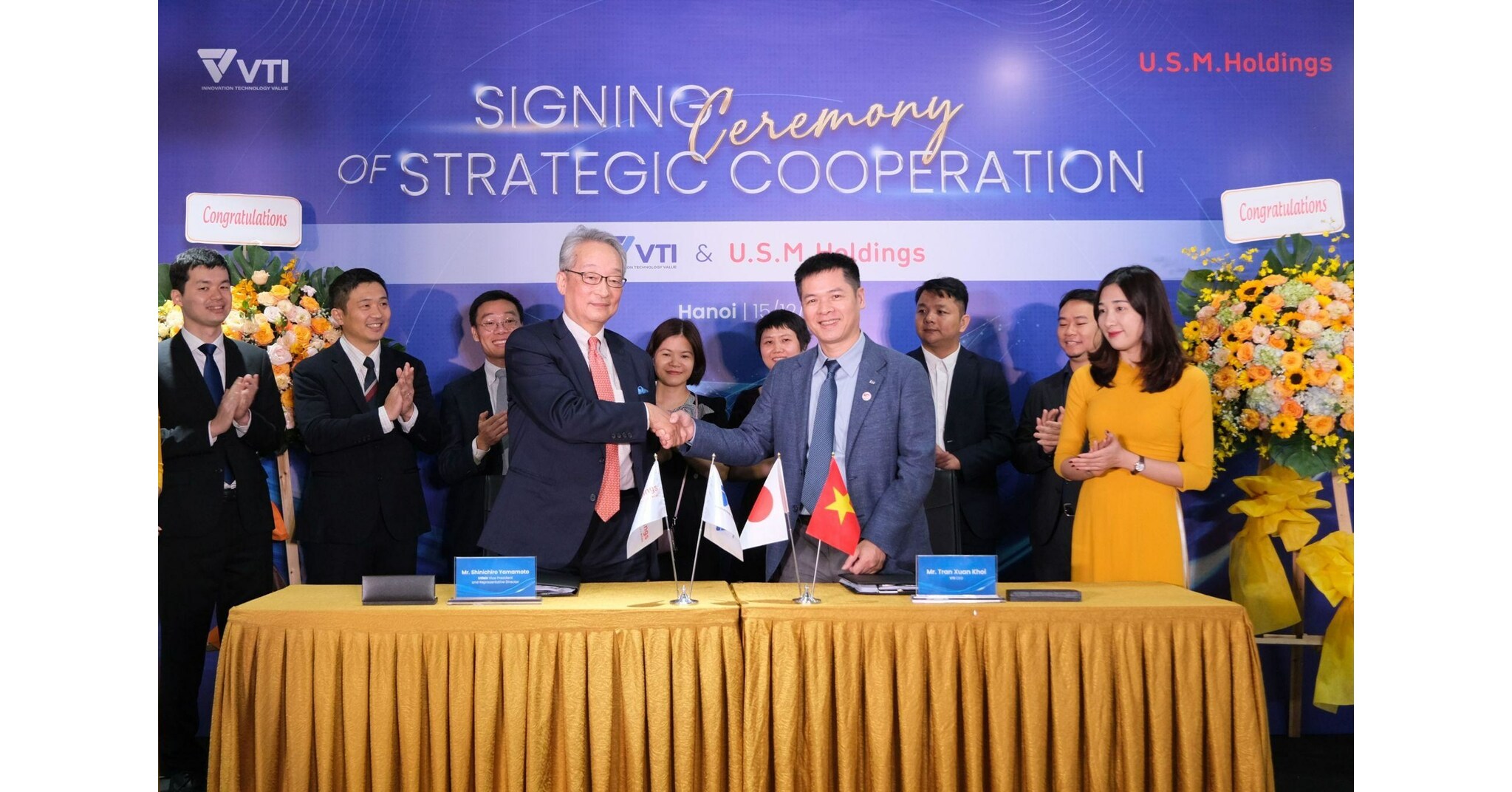 Signing Ceremony of Strategic Partnership between VTI & USMH