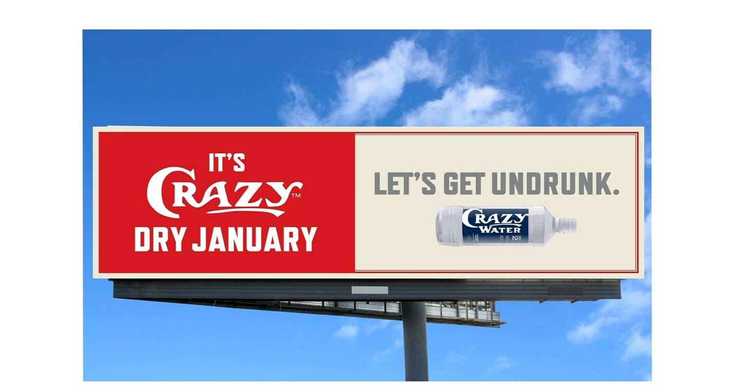 Crazy Water creates Crazy Dry January to help people kick off 2024 in ...