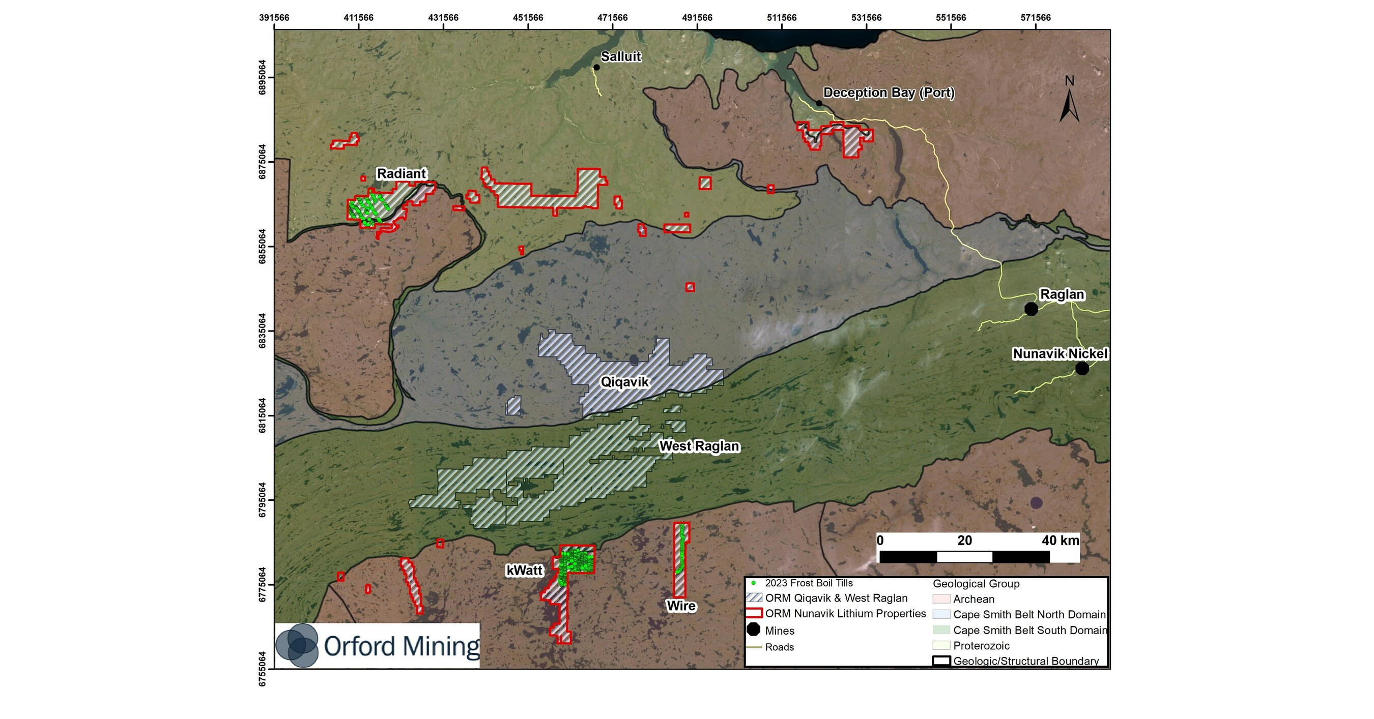ORFORD IDENTIFIES ADDITIONAL LCT PEGMATITE EXPLORATION TARGETS