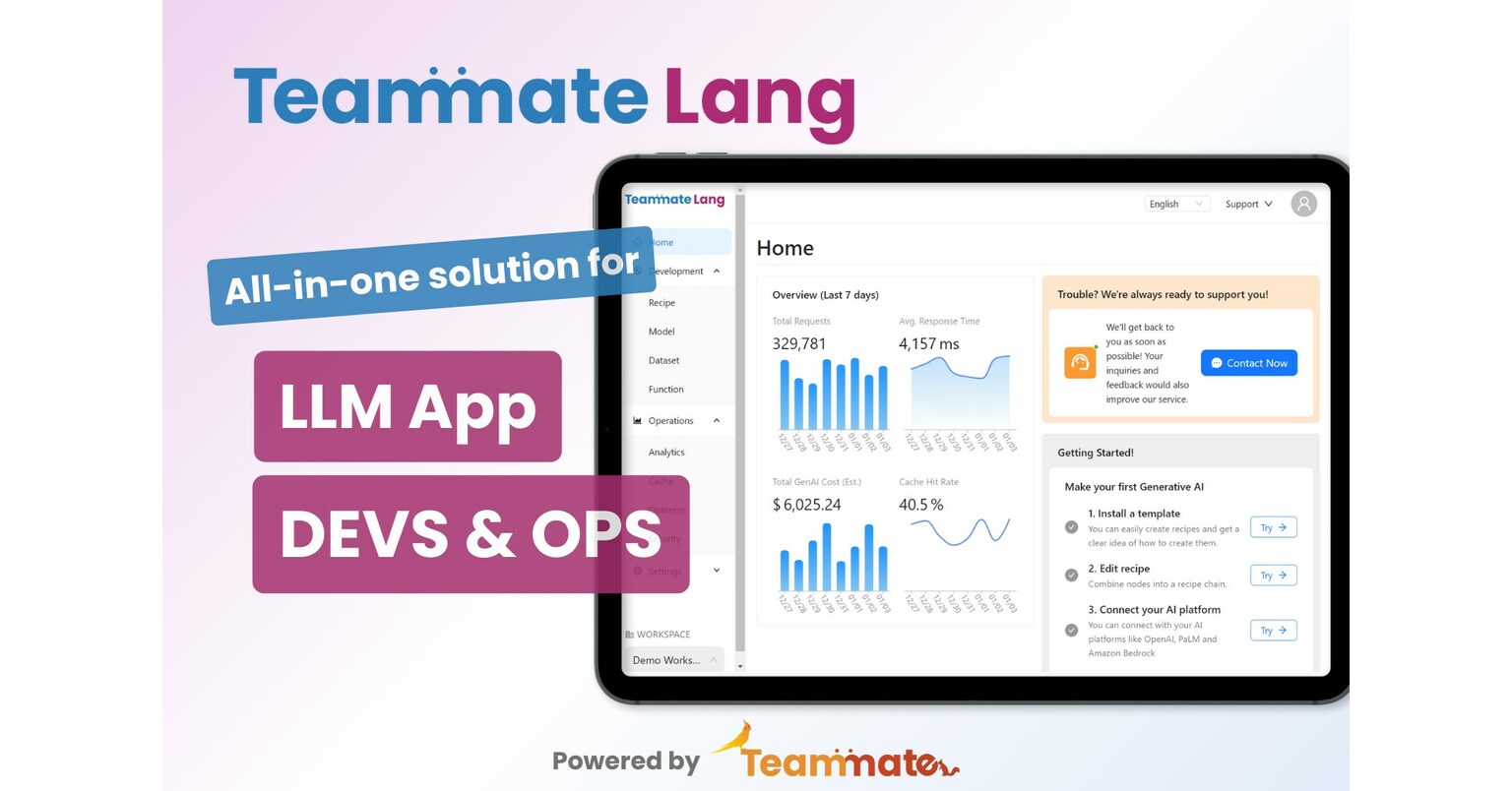 "Teammate Lang" Goes Generally Available: Transforming LLM App DevOps