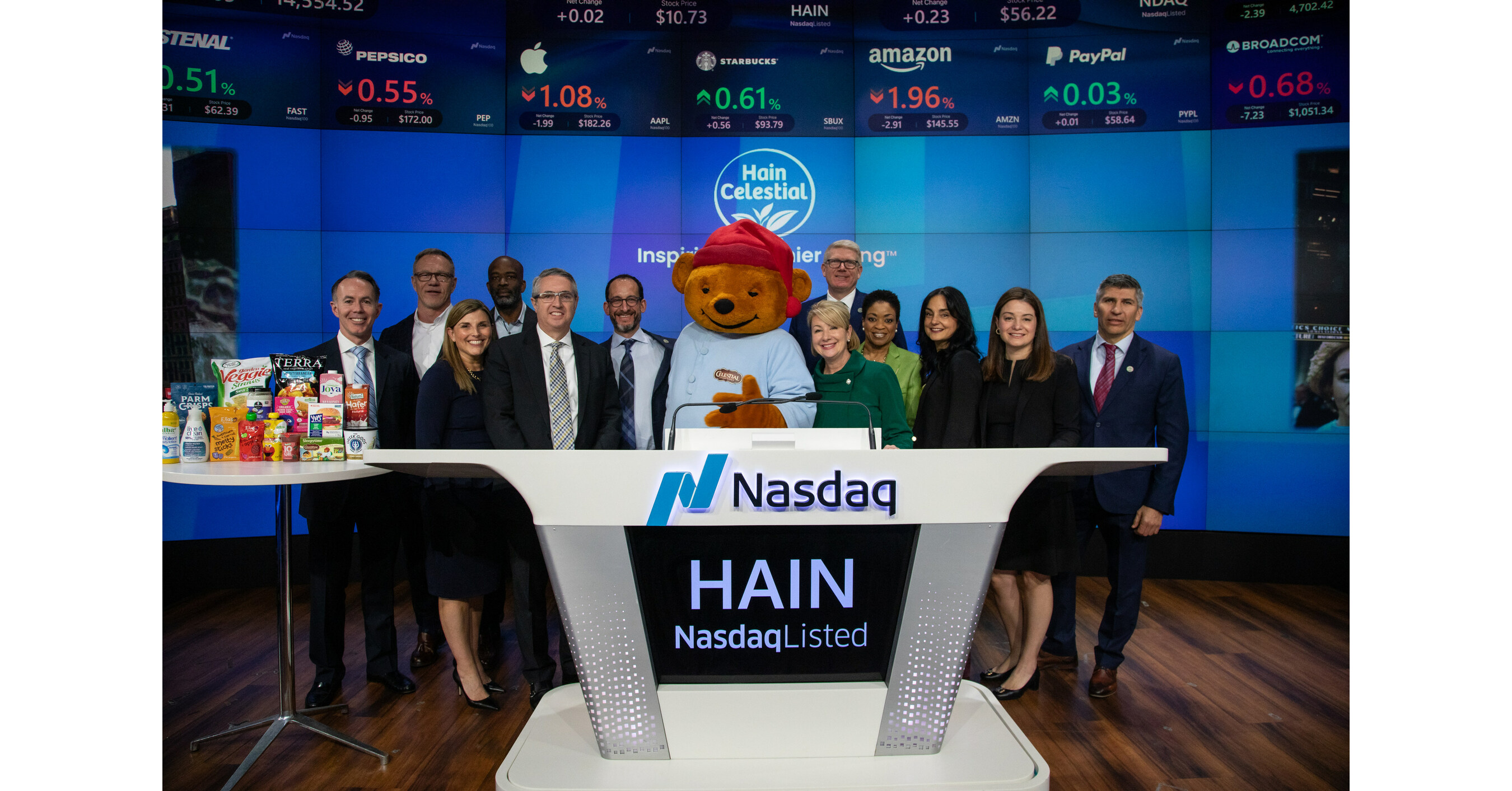 Hain Celestial Rings NASDAQ Closing Bell
