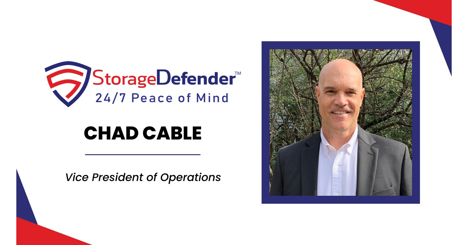 StorageDefender Inc. Announces Chad Cable as Vice President of Operations