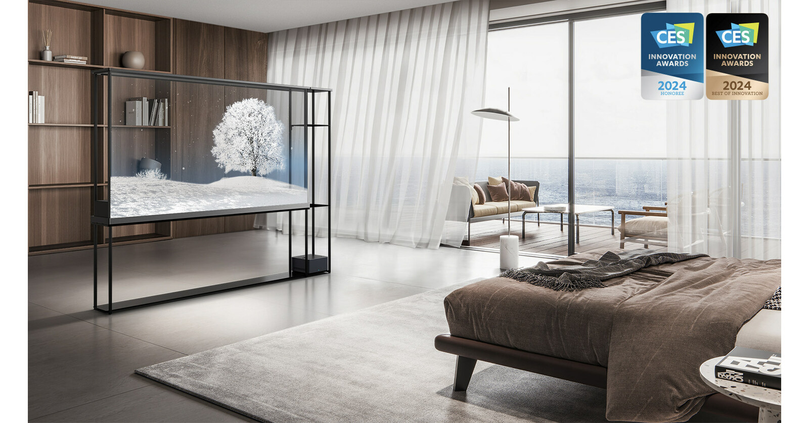 WORLD'S FIRST WIRELESS TRANSPARENT OLED TV REDEFINES THE SCREEN EXPERIENCE
