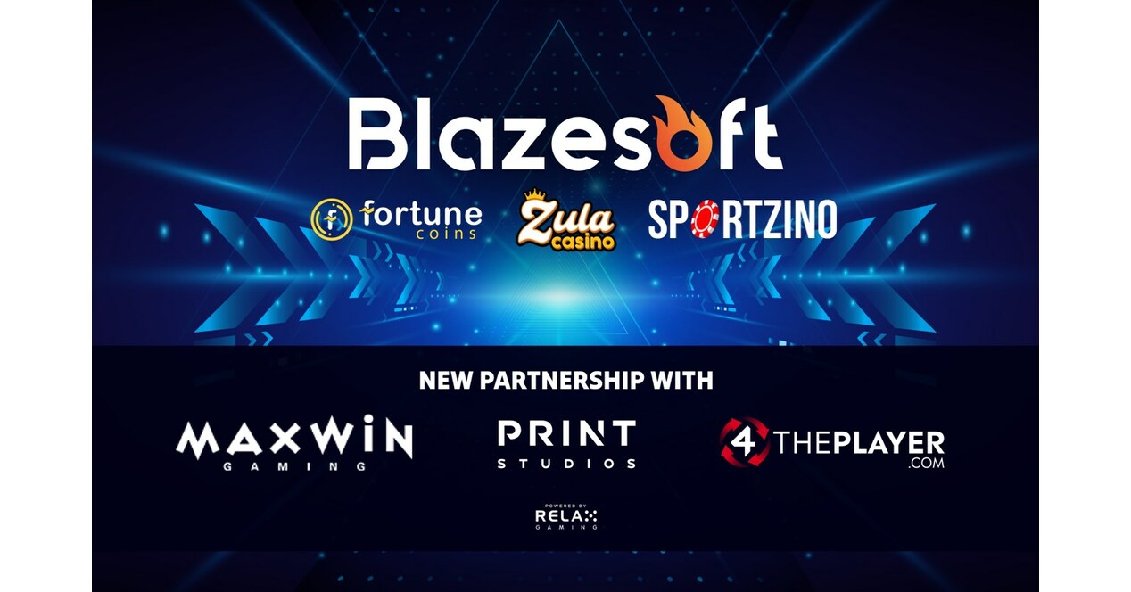 Blazesoft clinches three new European partners via Relax Gaming's Silver-Bullet program