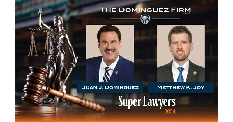 Juan J. Dominguez and Matthew K. Joy Named to the 2024 Super Lawyers® List