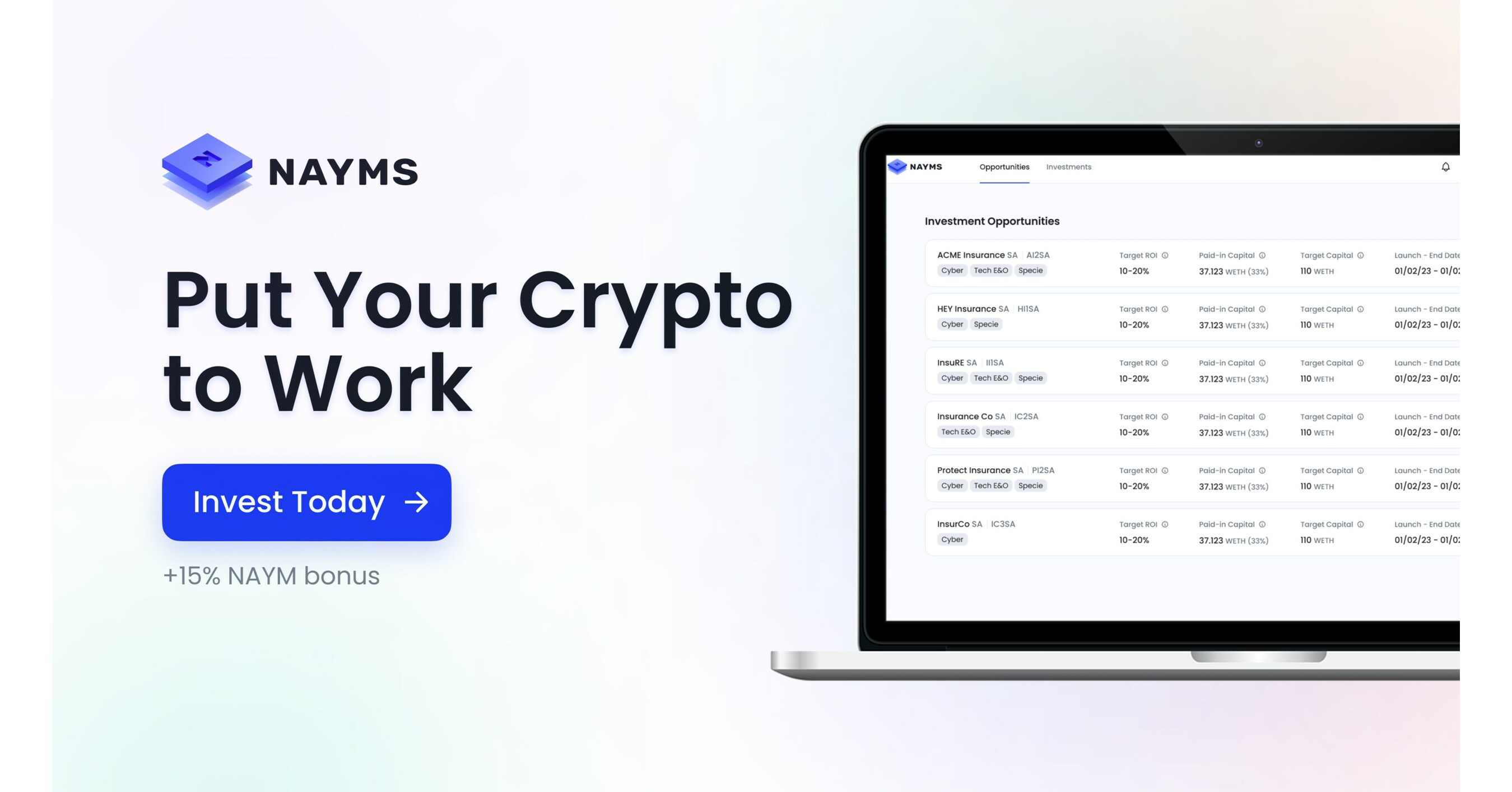 Nayms Launches the First Institutional Tokenized (Re)insurance ...
