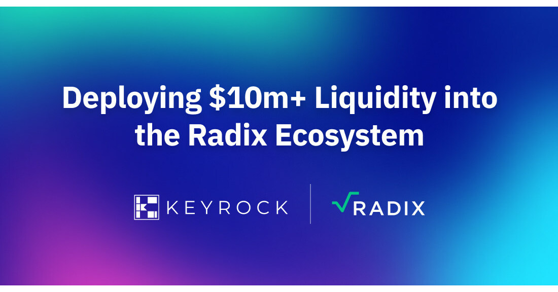 Keyrock Set to Deploy $10 Million into the Radix DeFi Ecosystem