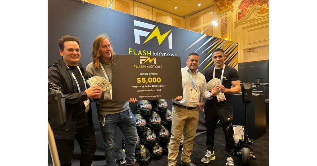 Flash Motors causes a sensation at CES 2024 in Vegas, giving away tens ...